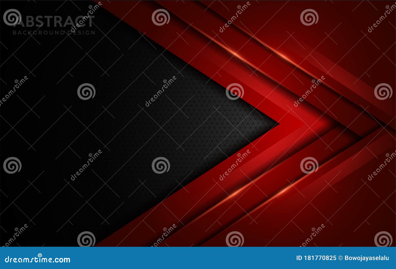 Modern Futuristic Black and Red Background Design Stock Vector ...