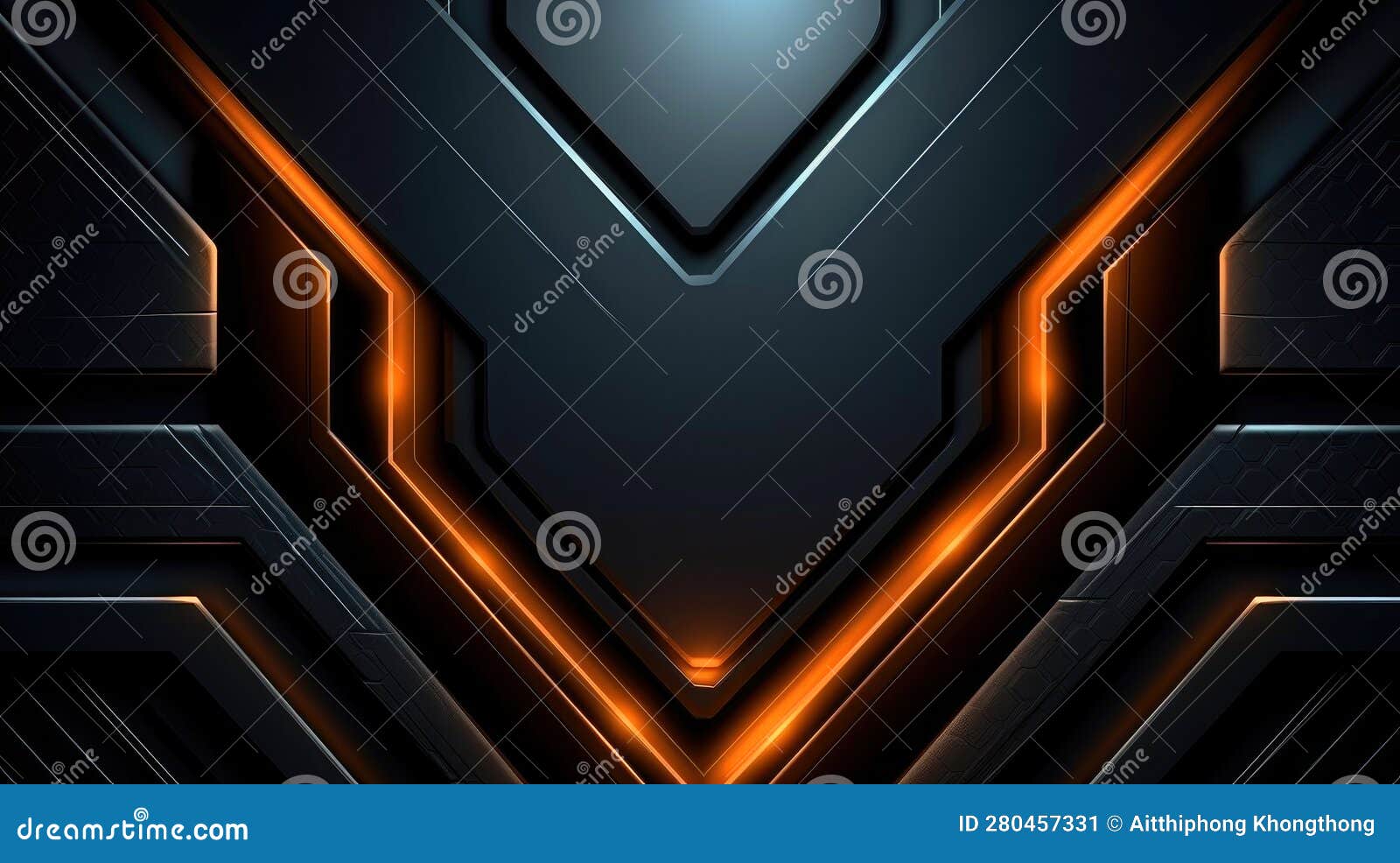 Modern Futuristic Dark Background. Abstract Futuristic Background With ...