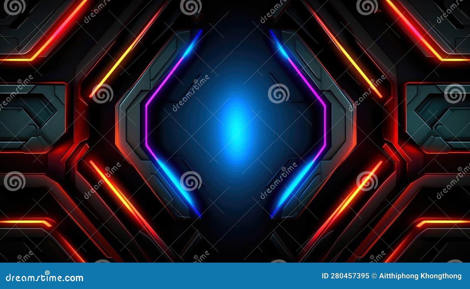 Modern Futuristic Dark Background. Abstract Futuristic Background With ...