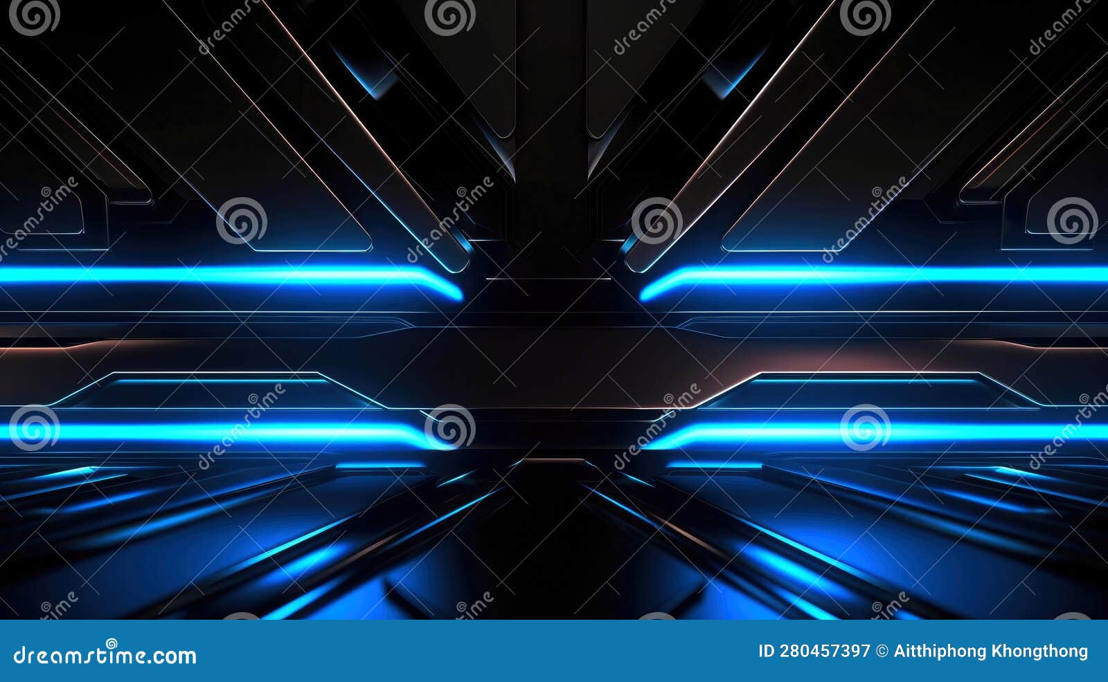 Modern Futuristic Dark Background. Abstract Futuristic Background With ...