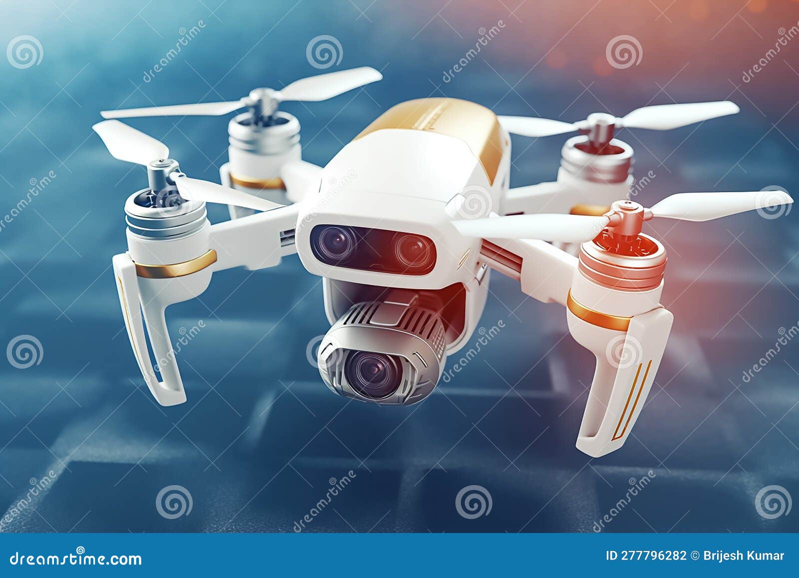 Modern and Futuristic Drone Technologies Stock Illustration ...