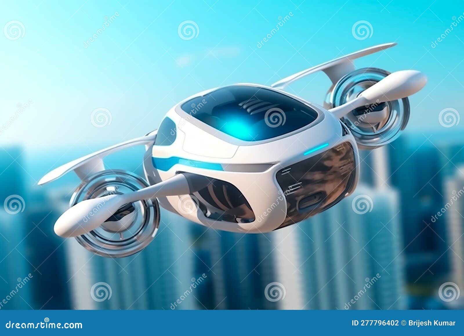 Modern and Futuristic Drone Technologies Stock Illustration ...