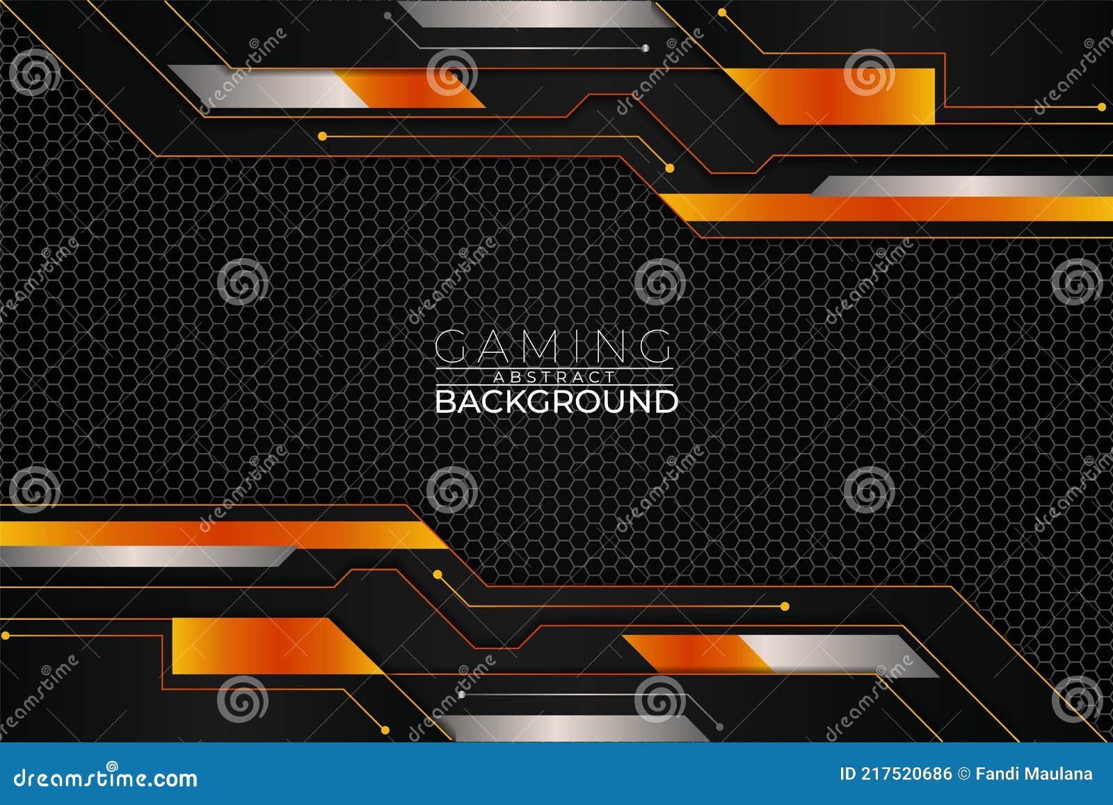 Modern Futuristic Gaming Concept Technology Background Orange And Grey ...