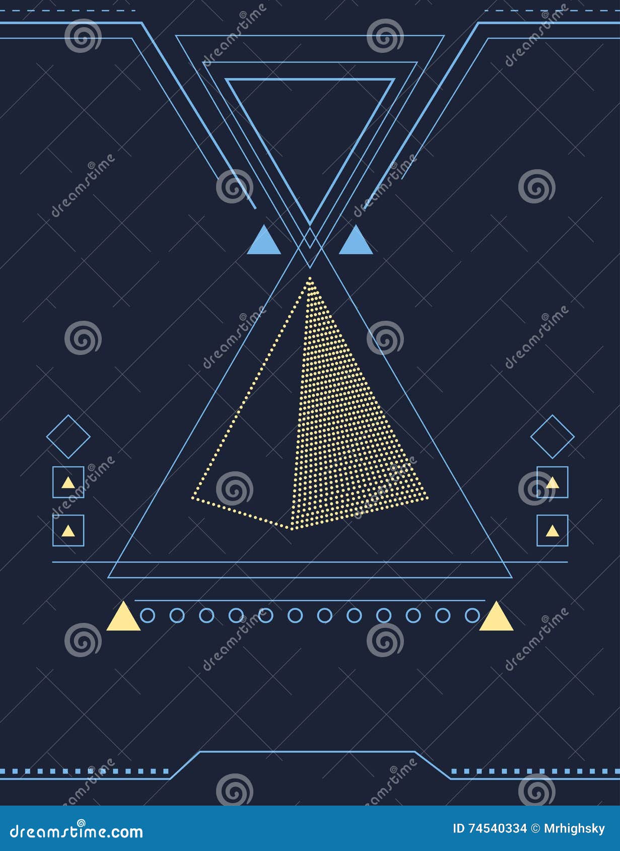 Modern Futuristic Geometric Background Stock Vector - Illustration of ...