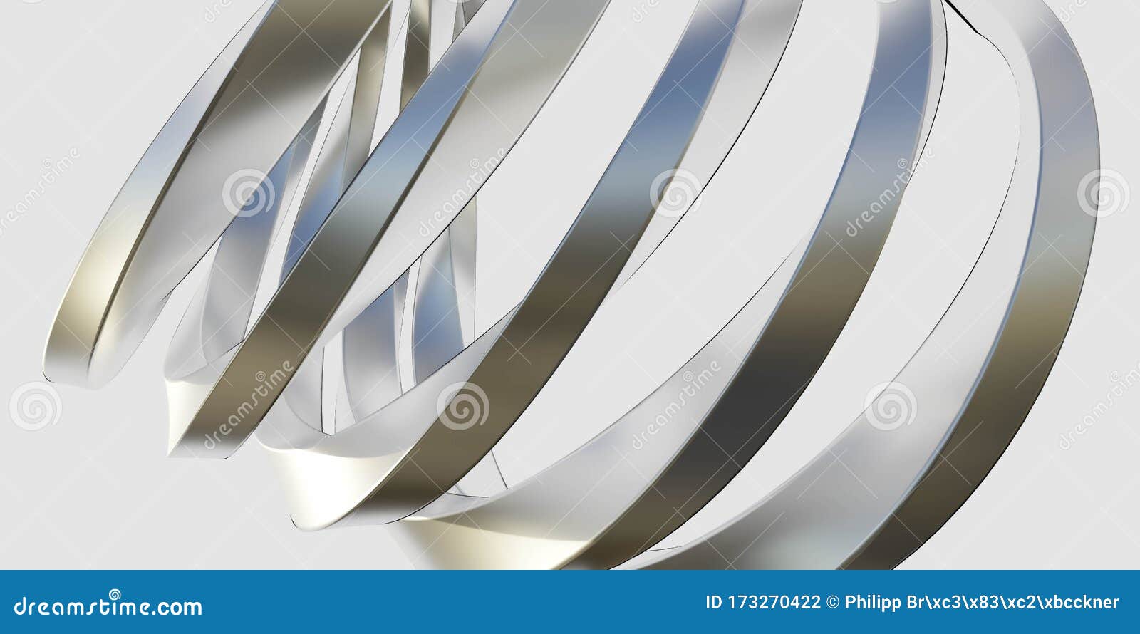 Modern Futuristic Metallic Circular Spiral Pattern with Reflections on ...