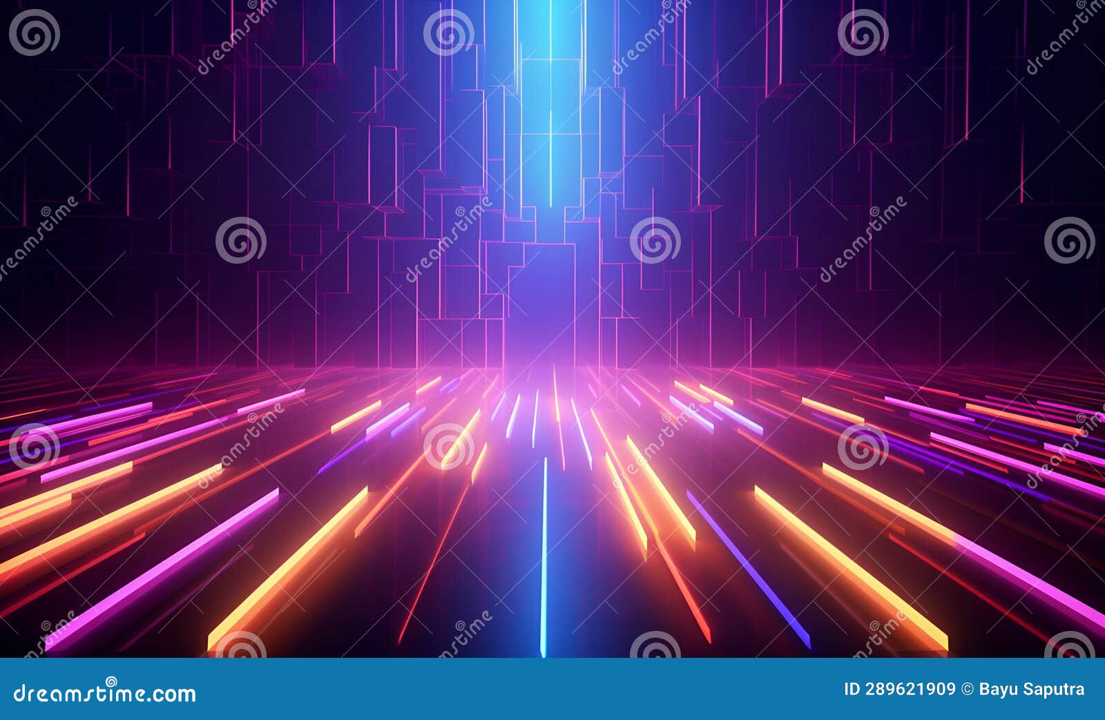 Modern Futuristic Neon Light Background, Ai Generative Stock ...