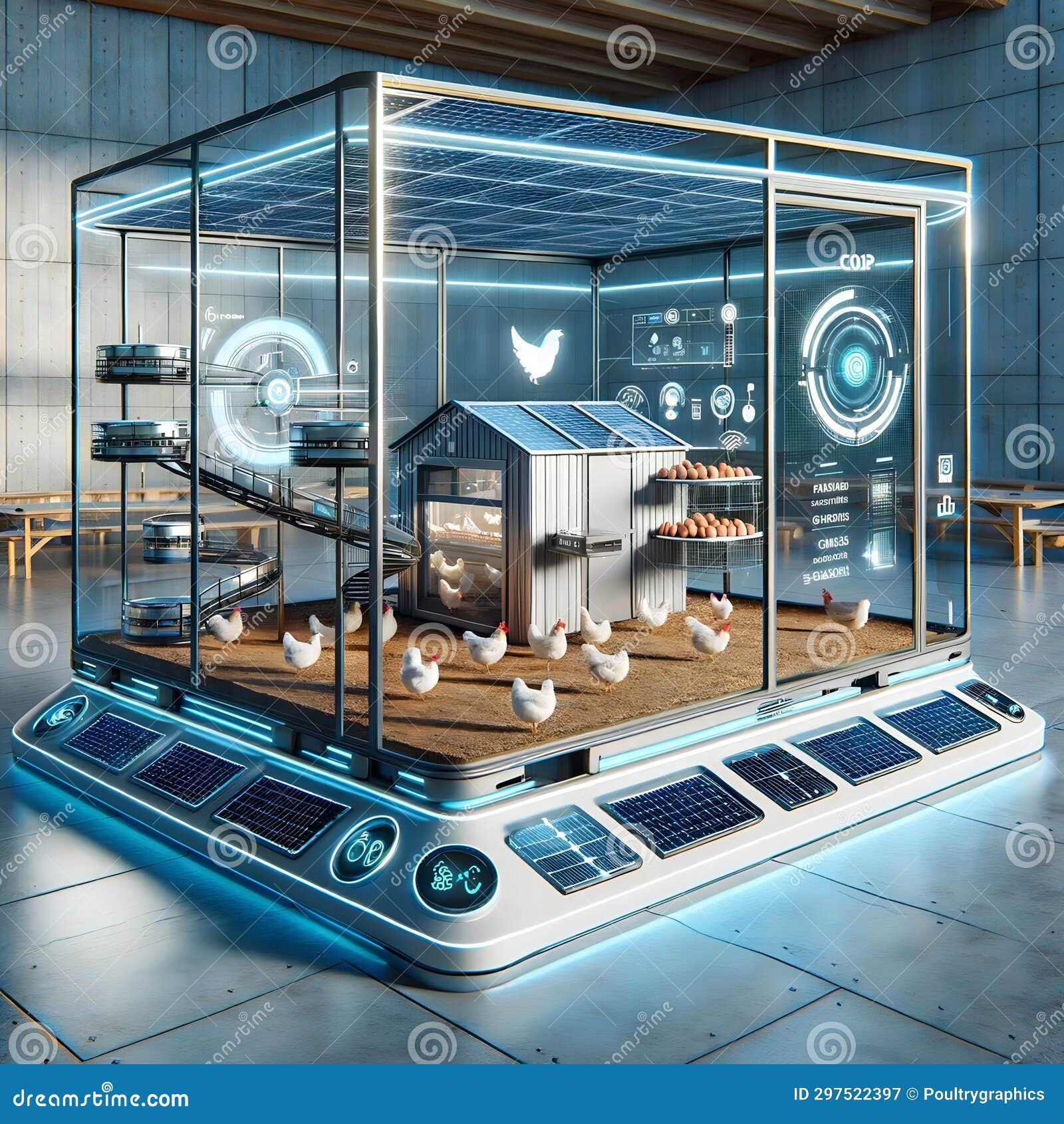 Modern-Futuristic-Poultry-Farm-Automation-Efficient-Robotic-Technology ...