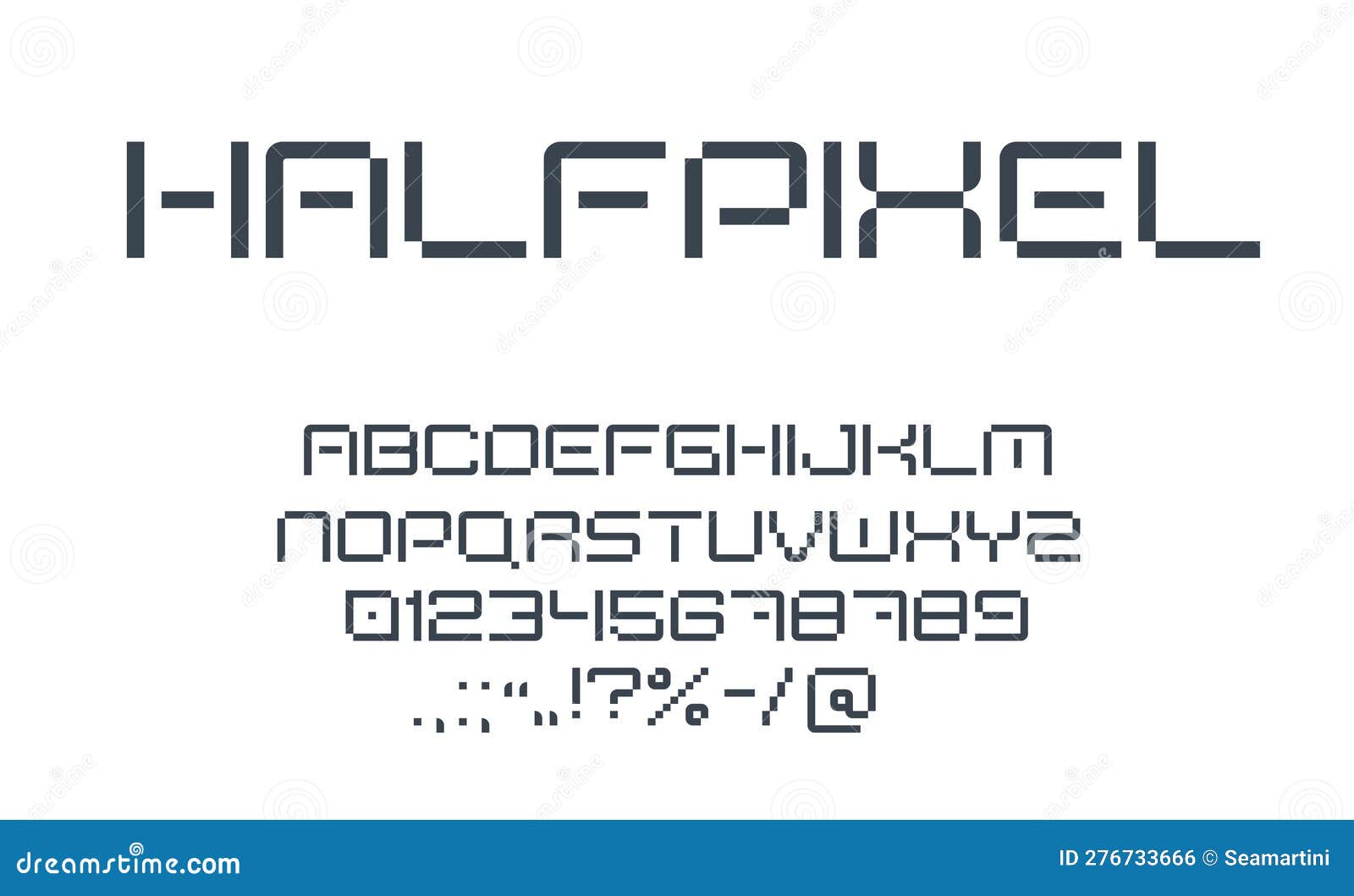 Modern Futuristic Tech Font Type, Pixel Alphabet Stock Vector ...