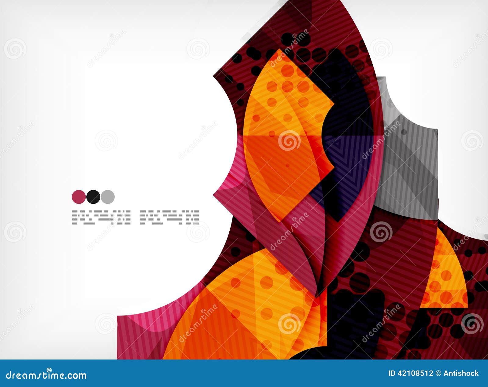 Modern Futuristic Techno Abstract Composition Stock Vector ...