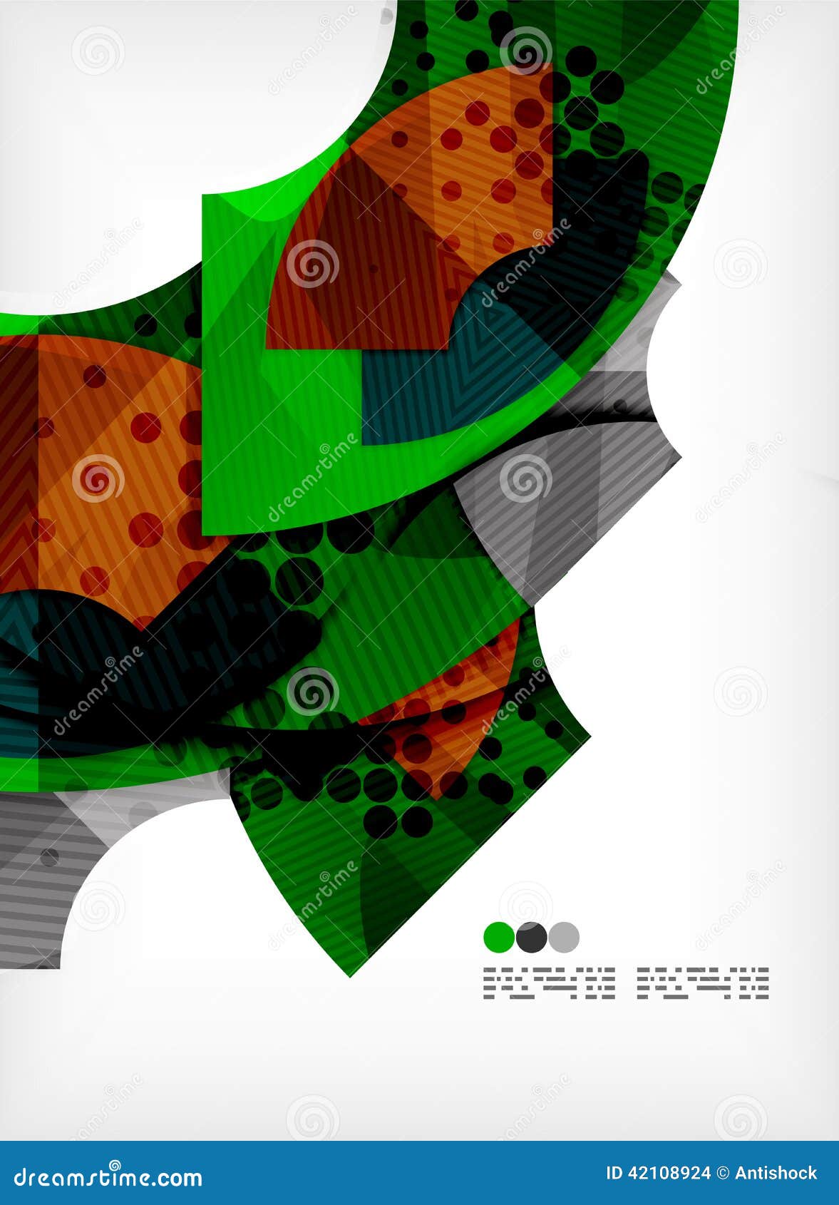 Modern Futuristic Techno Abstract Composition Stock Vector ...