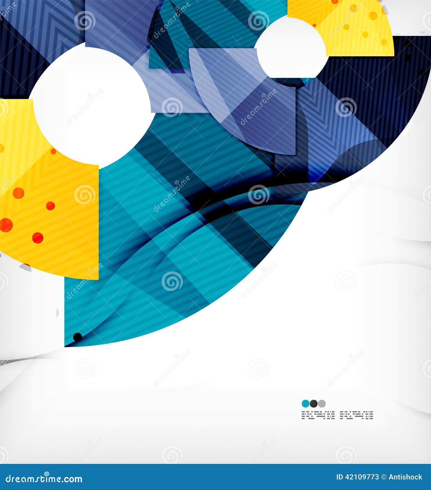 Modern Futuristic Techno Abstract Composition Stock Vector ...