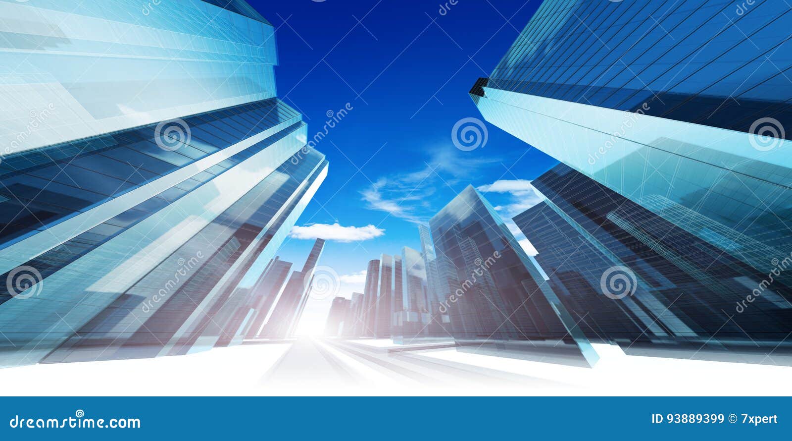 Modern futuristisk stad fotografering för bildbyråer. Bild av vinkel ...