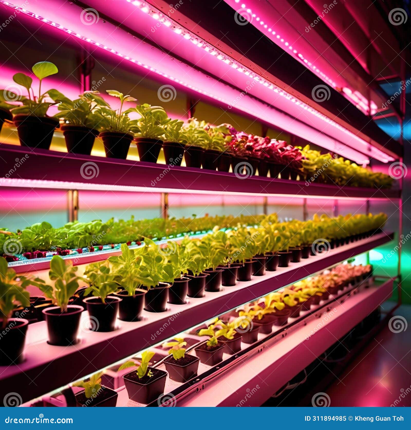 Modern Futurustic High Tech Vertical Farm Using Hydroponics Stock ...