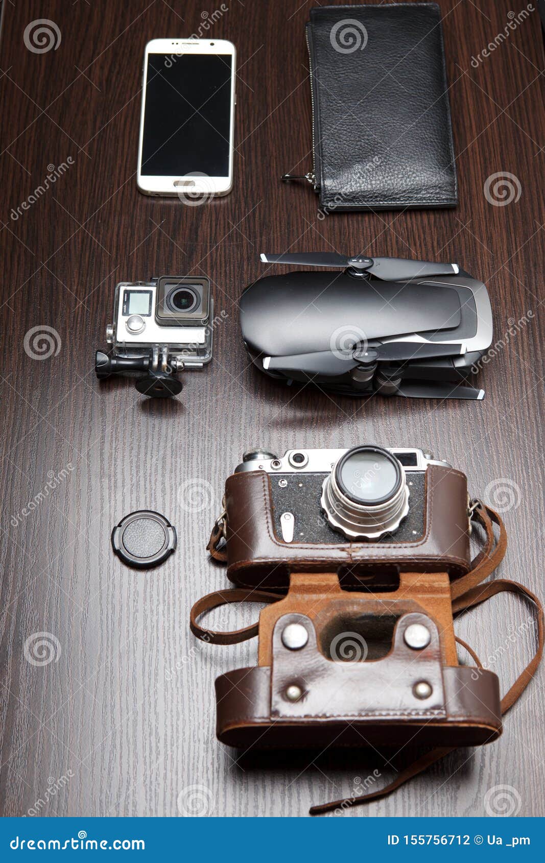 Modern Gadgets on the Table Stock Photo - Image of drone, mavic: 155756712