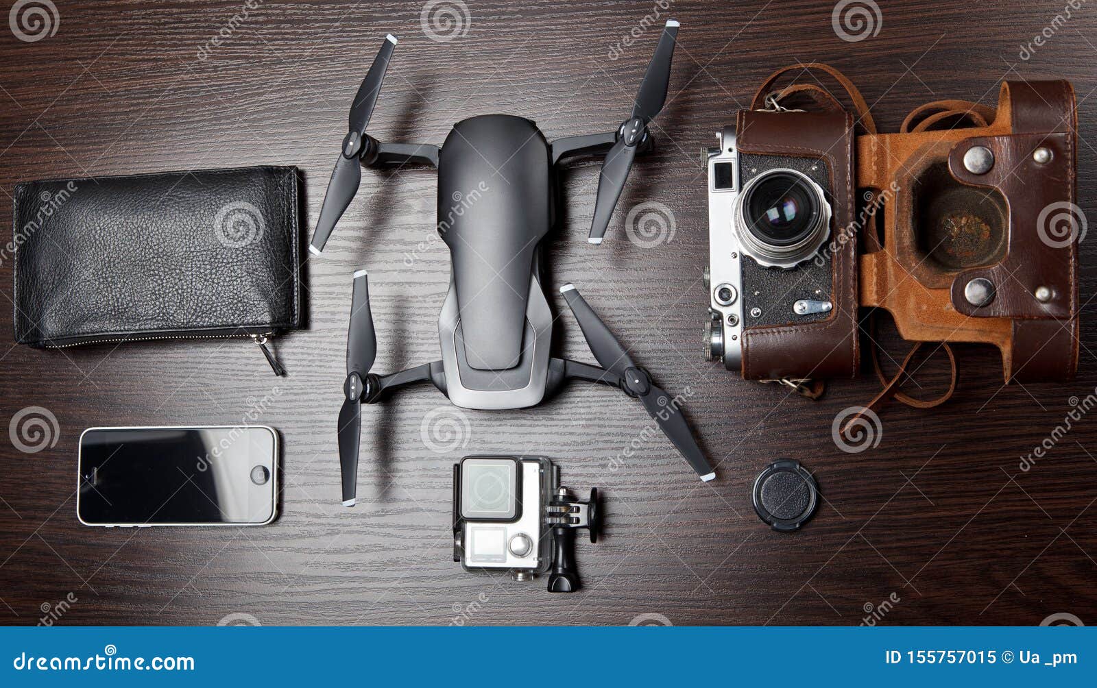 Modern Gadgets on the Table Stock Image - Image of device, action ...