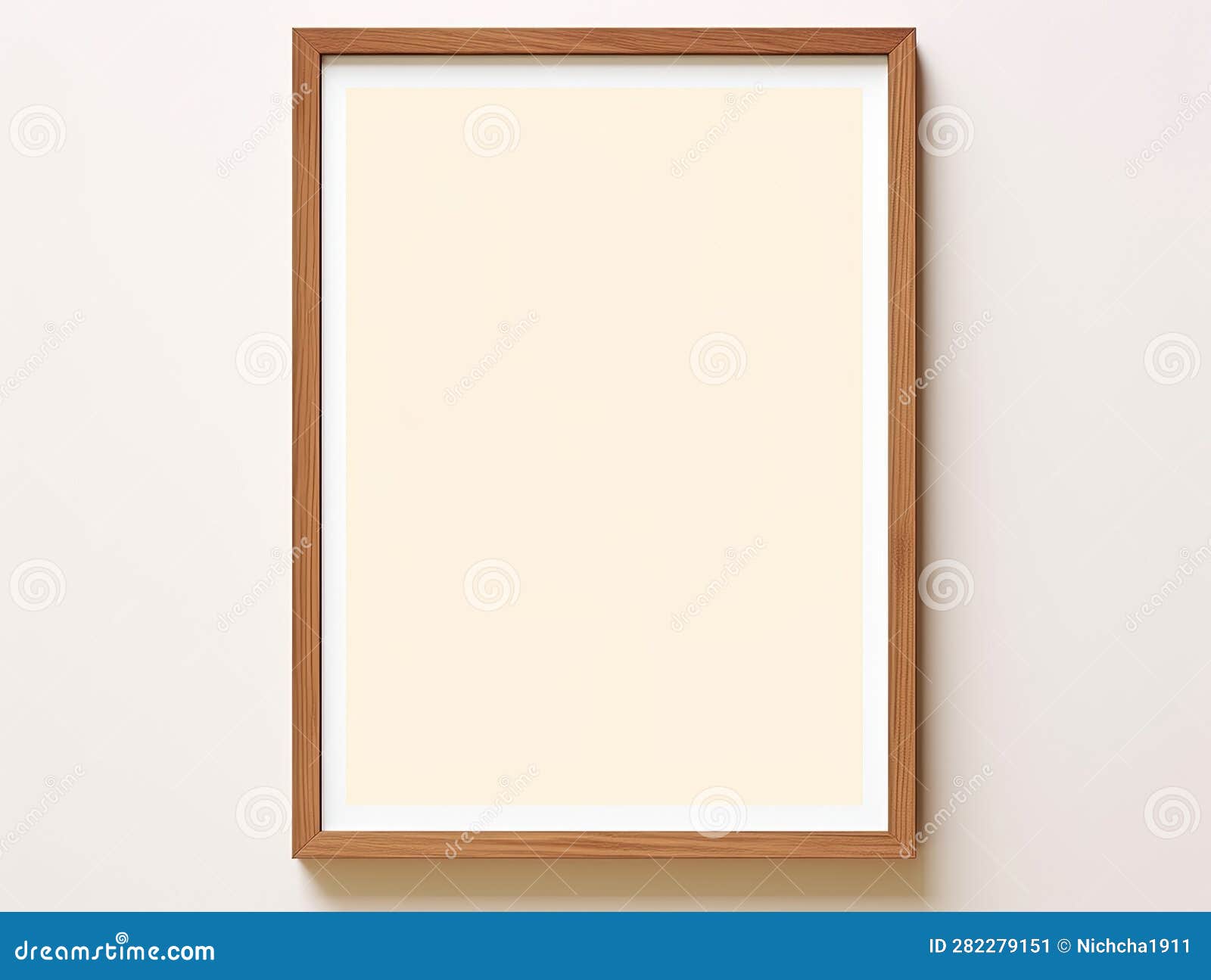 Modern Gallery Wall Poster Frames Mockup Illustration Stock ...