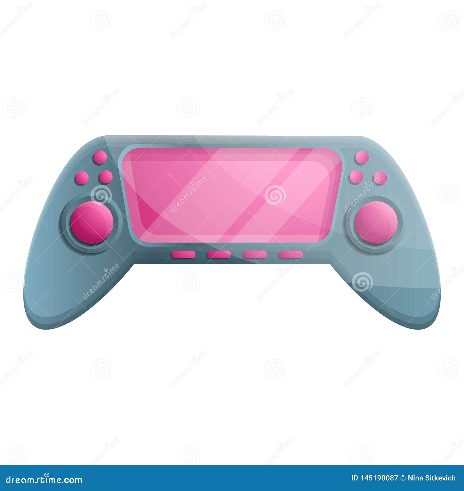 Modern Game Console Icon, Cartoon Style Stock Vector - Illustration of ...