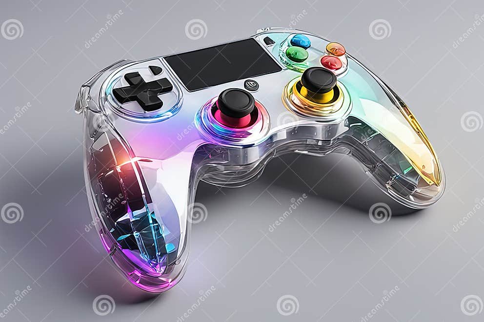 Modern Game Controller. Concept of Game. 3d Render Modern Game ...