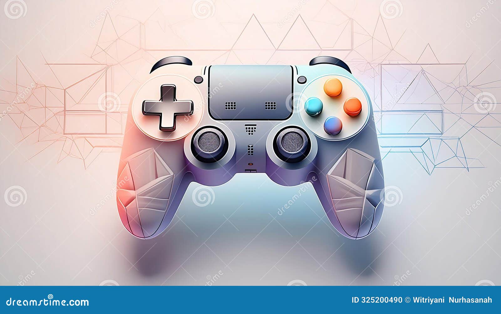 Modern Game Controller stock illustration. Illustration of gaming ...