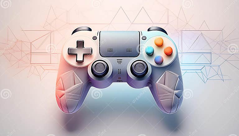 Modern Game Controller stock illustration. Illustration of gaming ...