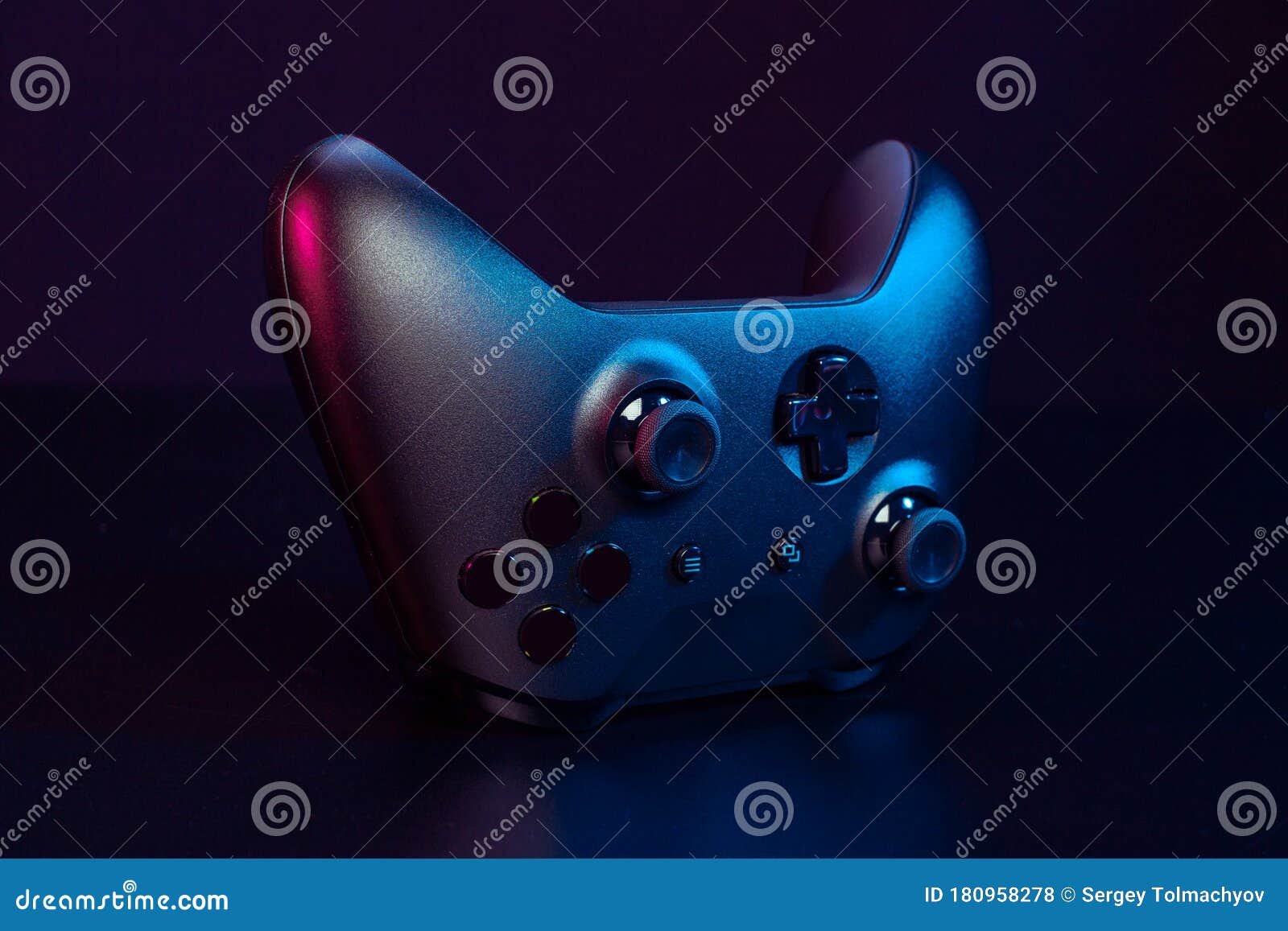 Modern Gamepad And Gaming Mouse Lies With Keyboard And Headphones On ...