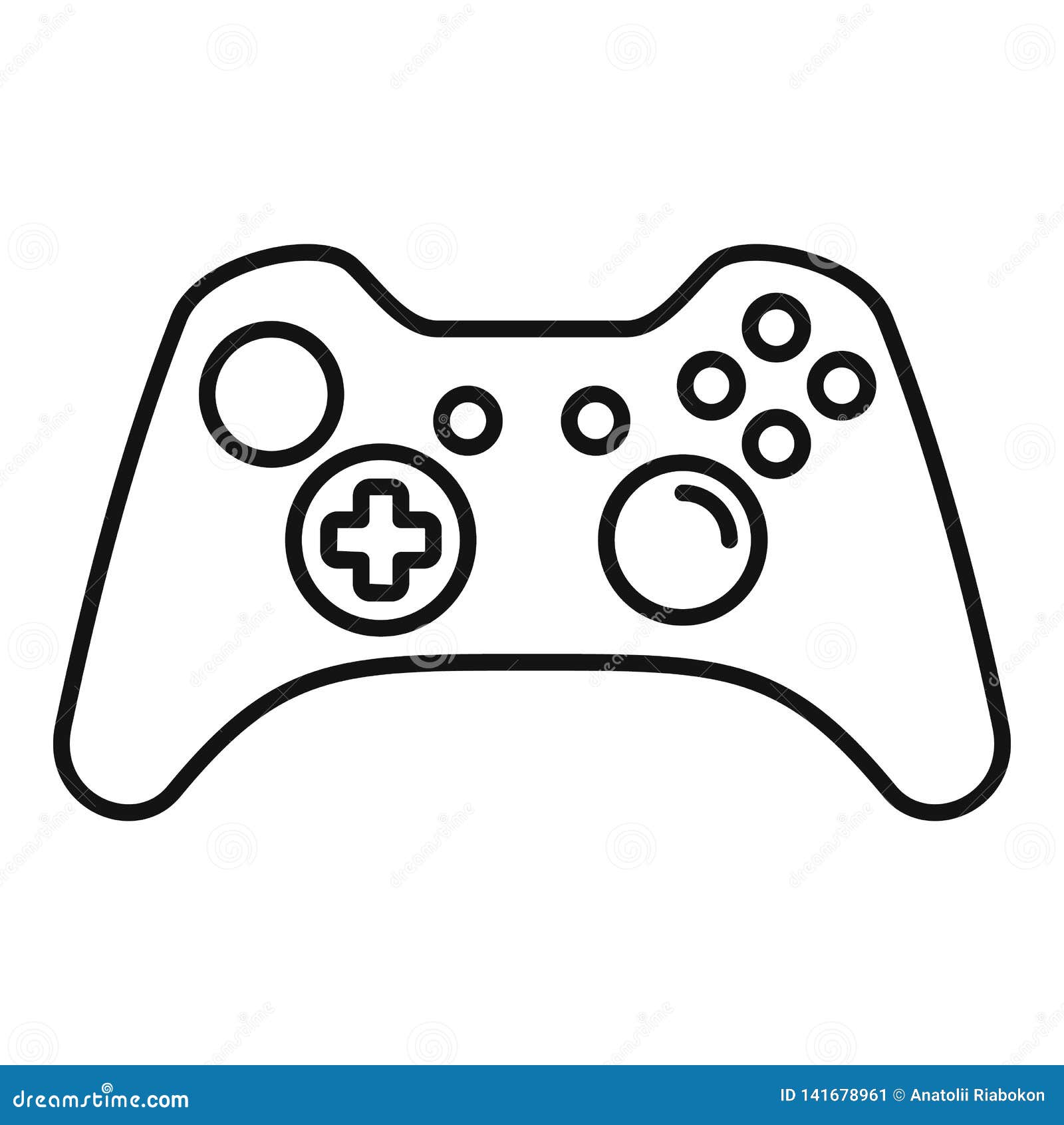 Gamepad Icon Pack Isolated On White Background. For Your Web Site ...