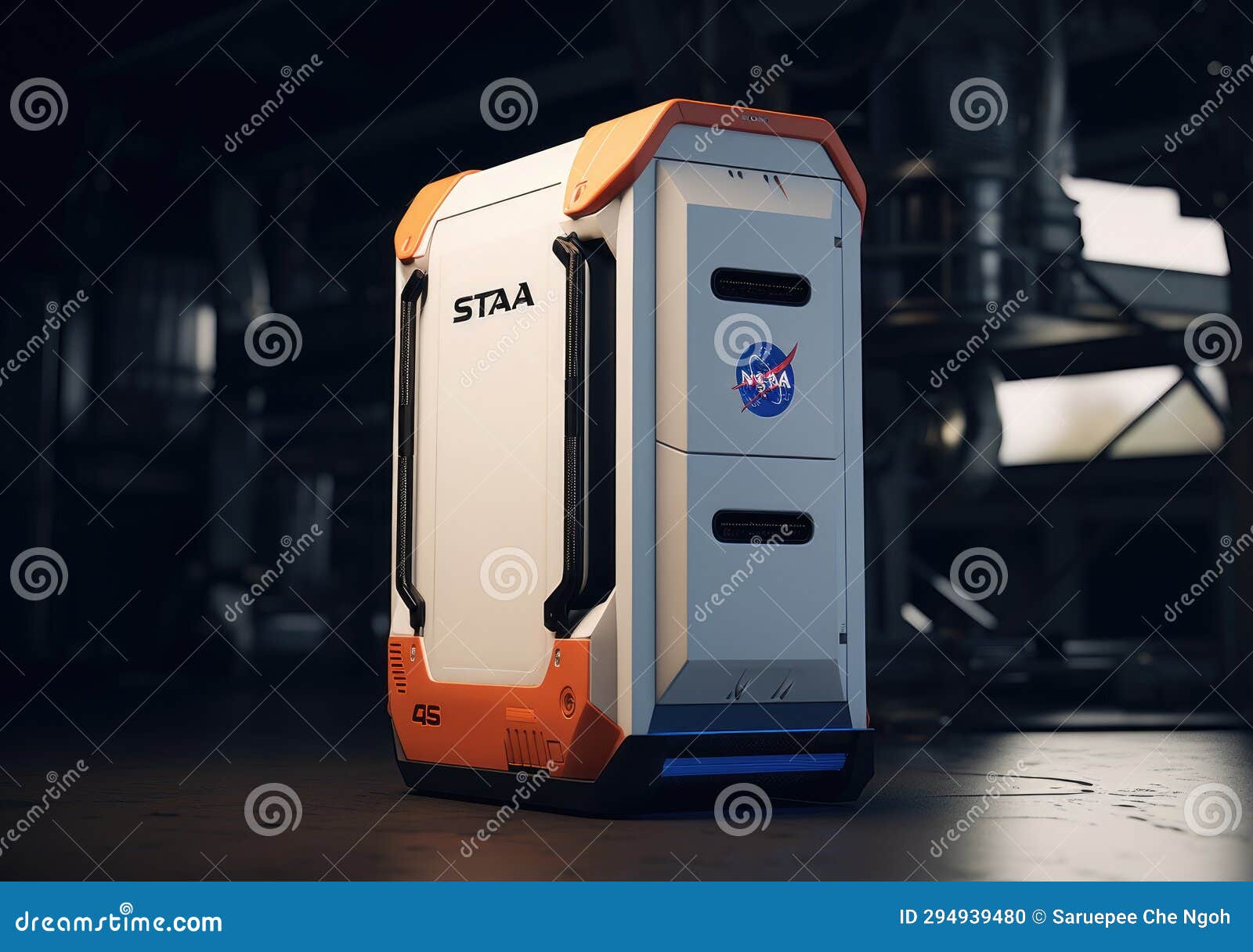 Modern Gaming Pc Case of Space Style, Technology PC Case of Futuristics ...
