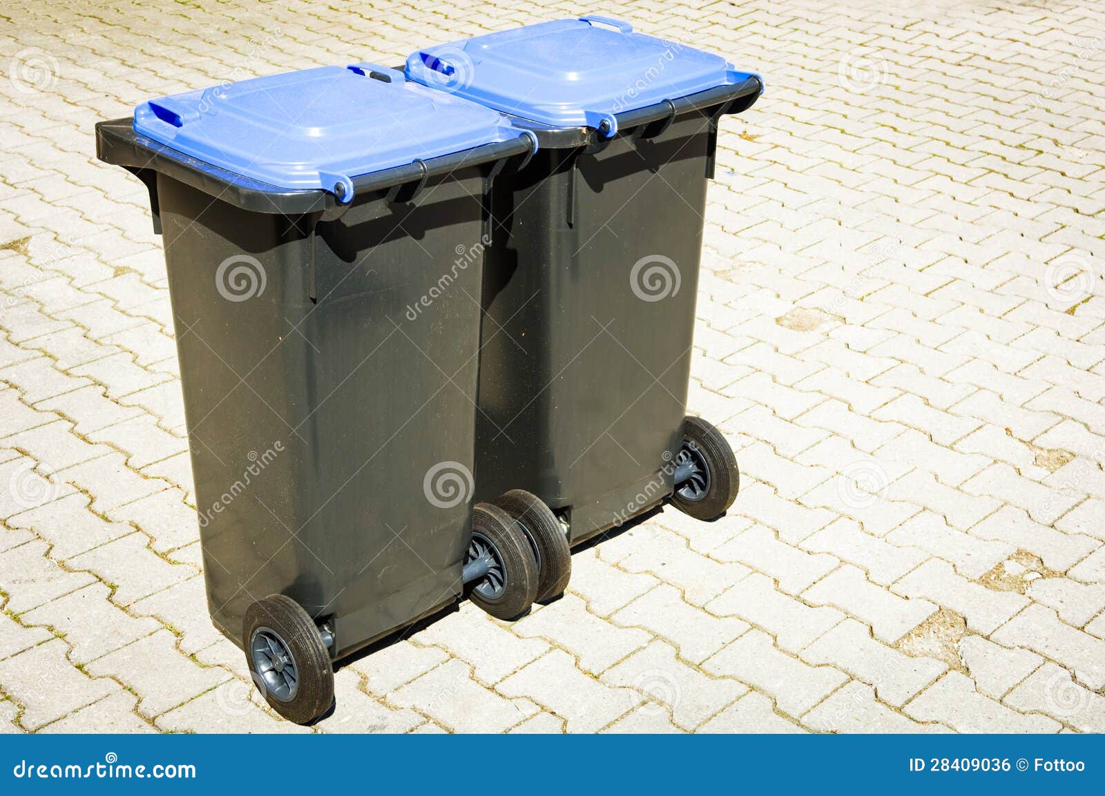 Modern garbage bin stock photo. Image of horizontal, clean - 28409036