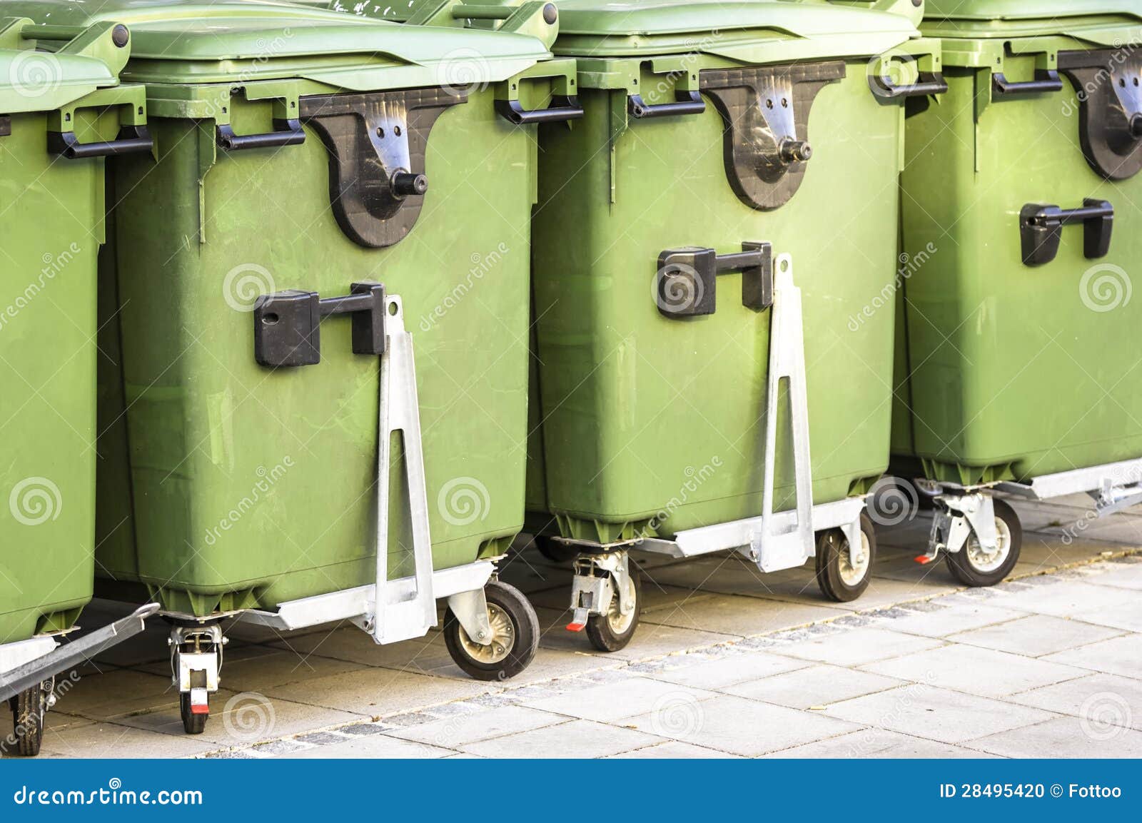Modern garbage bin stock photo. Image of closed, plastic - 28495420