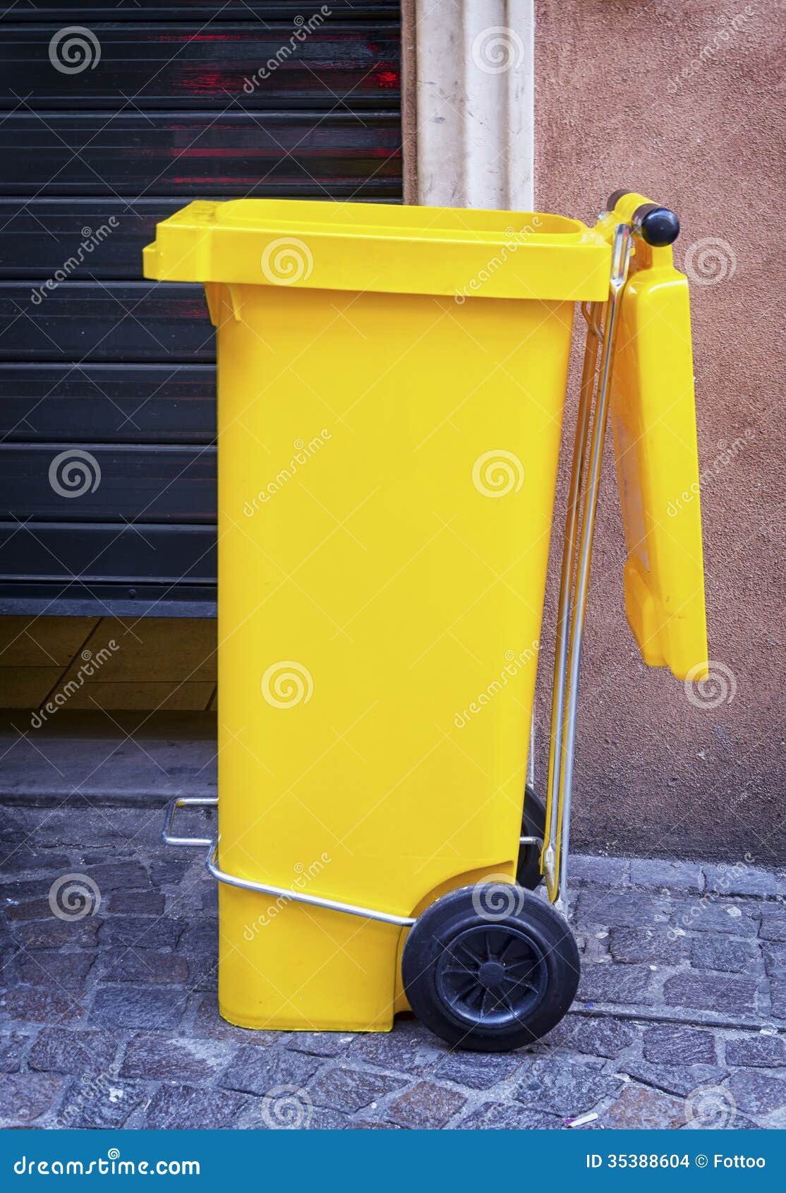 Modern garbage bin stock photo. Image of outdoors, large - 35388604