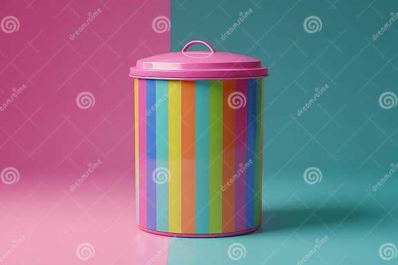 Modern Garbage Can Design Templates Simple & Clean Illustrations Stock ...