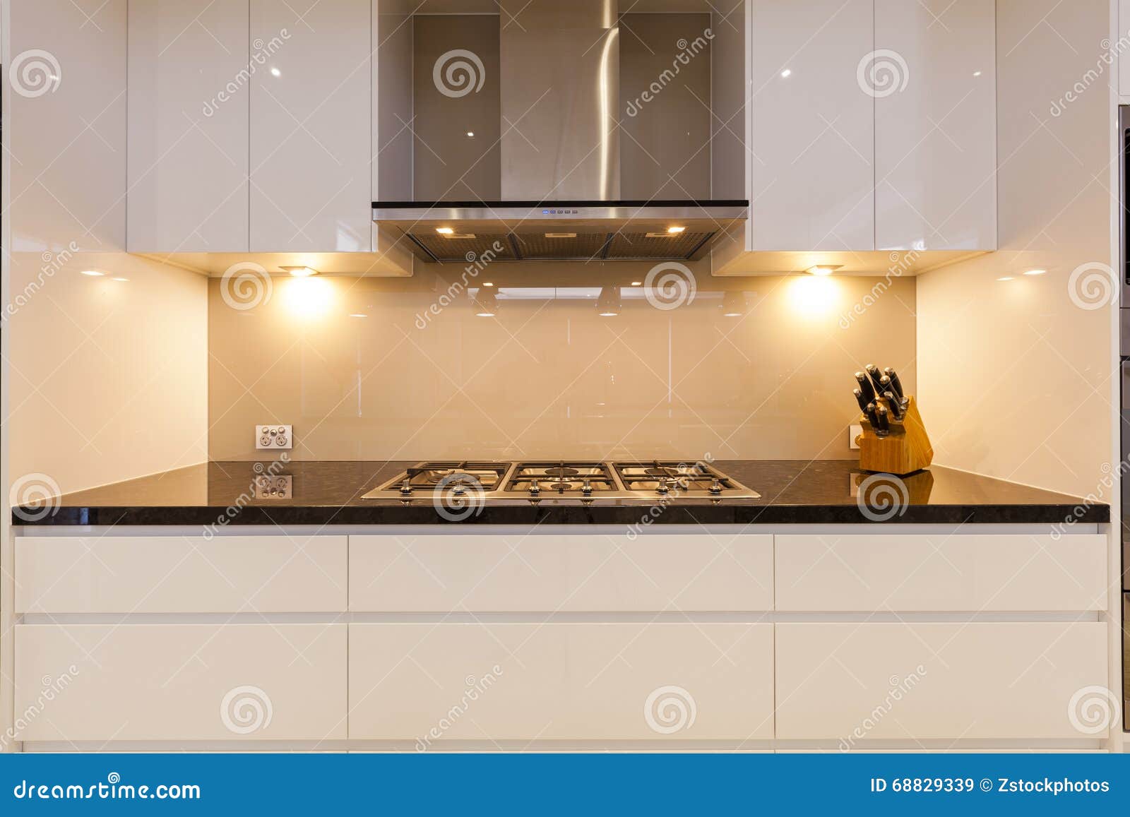 Modern gas cooktop stock image. Image of cooker, burner - 68829339