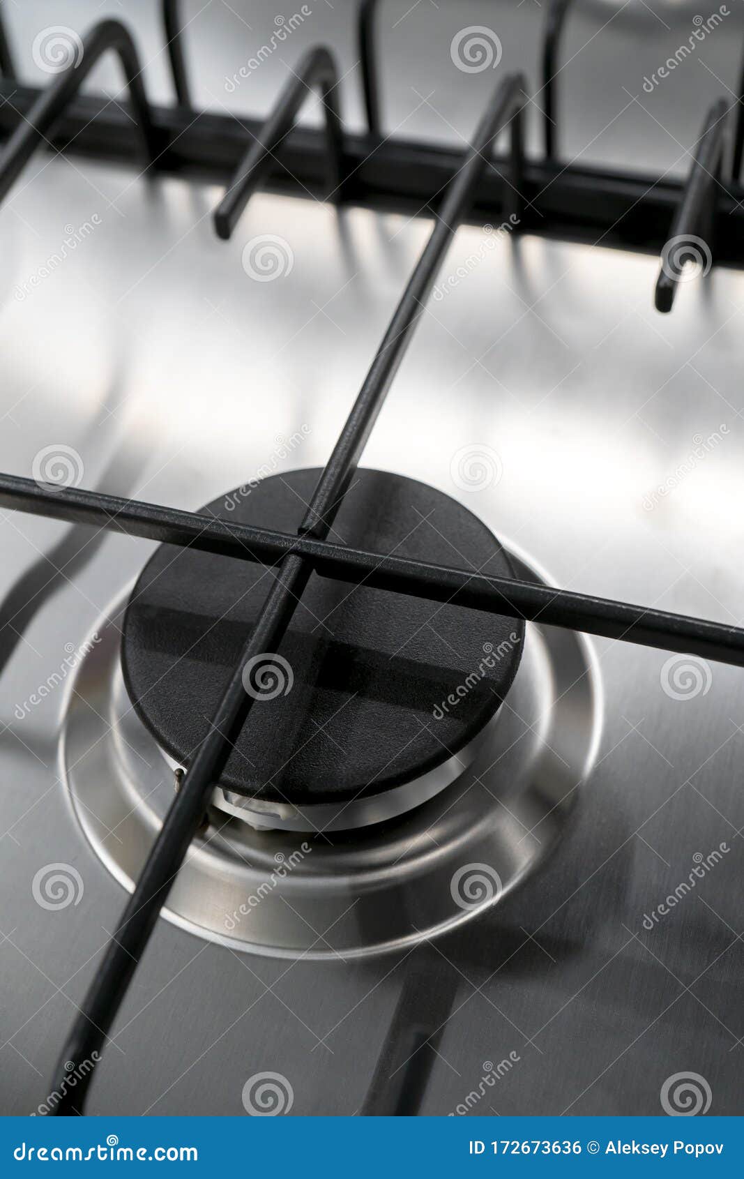 Modern Gas Stove for Cooking in the Kitchen Stock Photo - Image of home ...