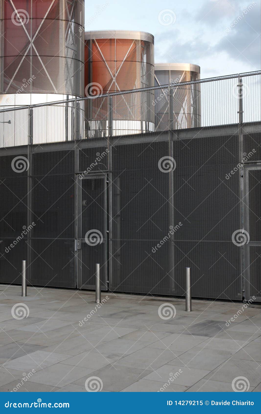Modern gate stock image. Image of metal, stability, protection - 14279215