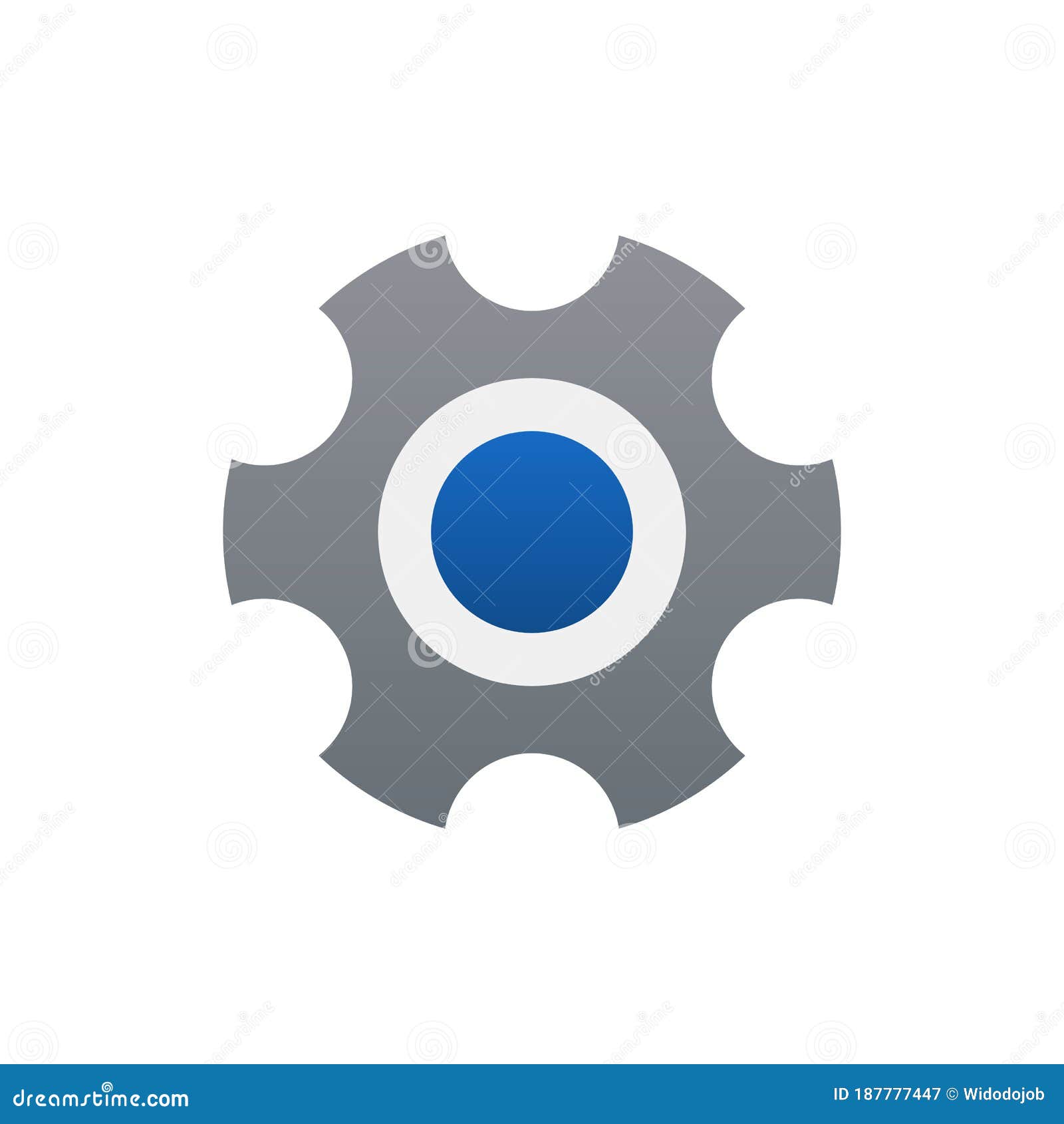 Modern gear setting icon stock vector. Illustration of concept - 187777447