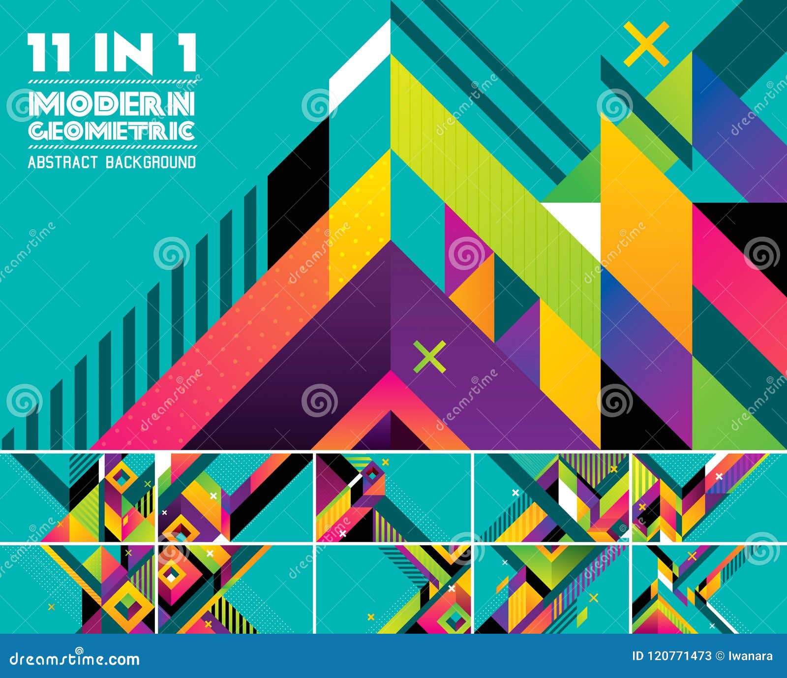 Modern Geometric Abstract Background Stock Vector - Illustration of ...