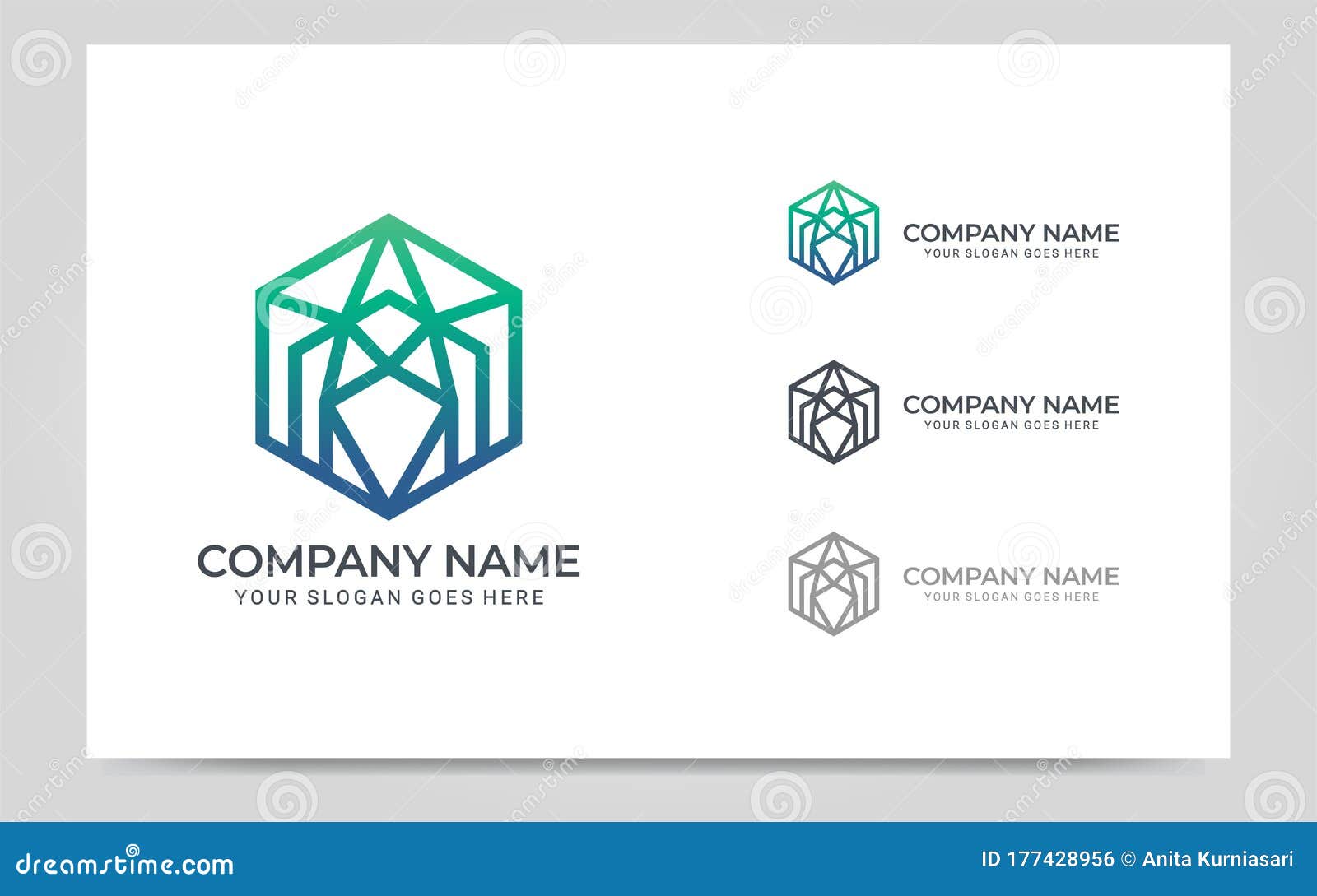 Modern Geometric Abstract Logo Design. Editable Symbol Vector ...