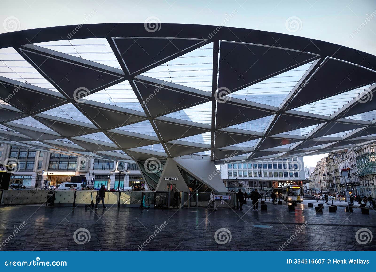 Brussels Brabant Belgium 11 06 2023 Modern Geometric Architectural ...