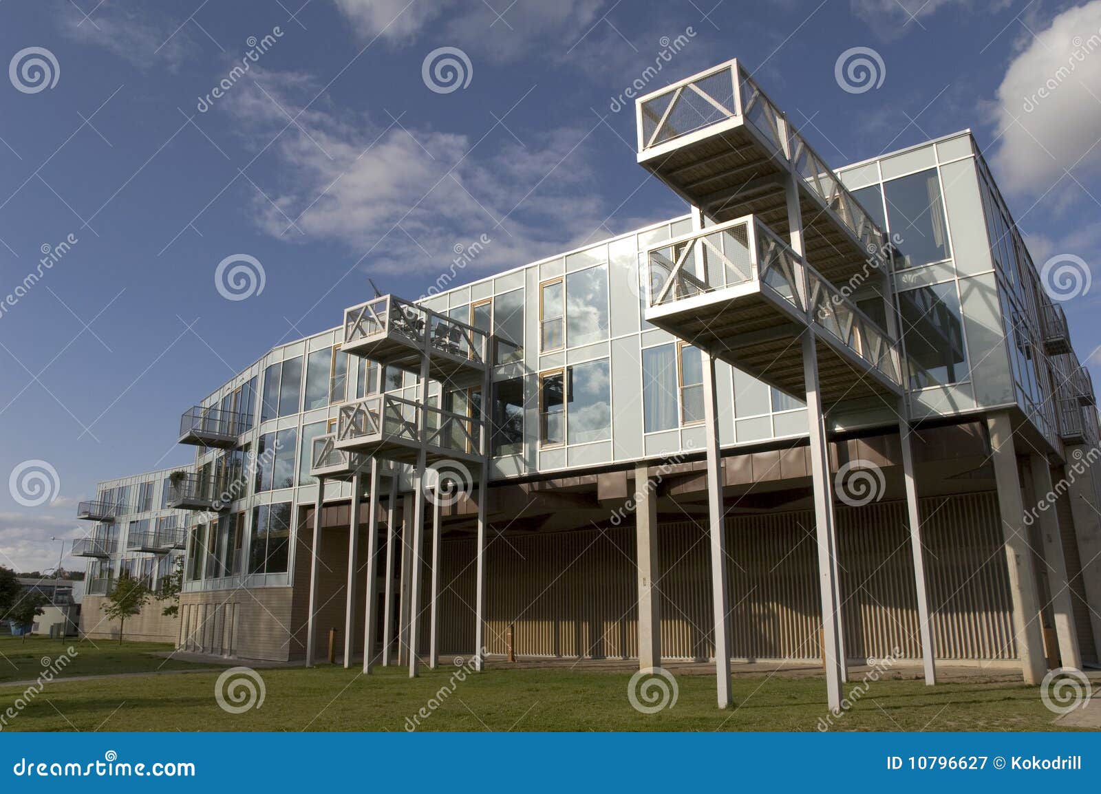Modern Geometric Architecture Stock Image - Image of modern, window ...