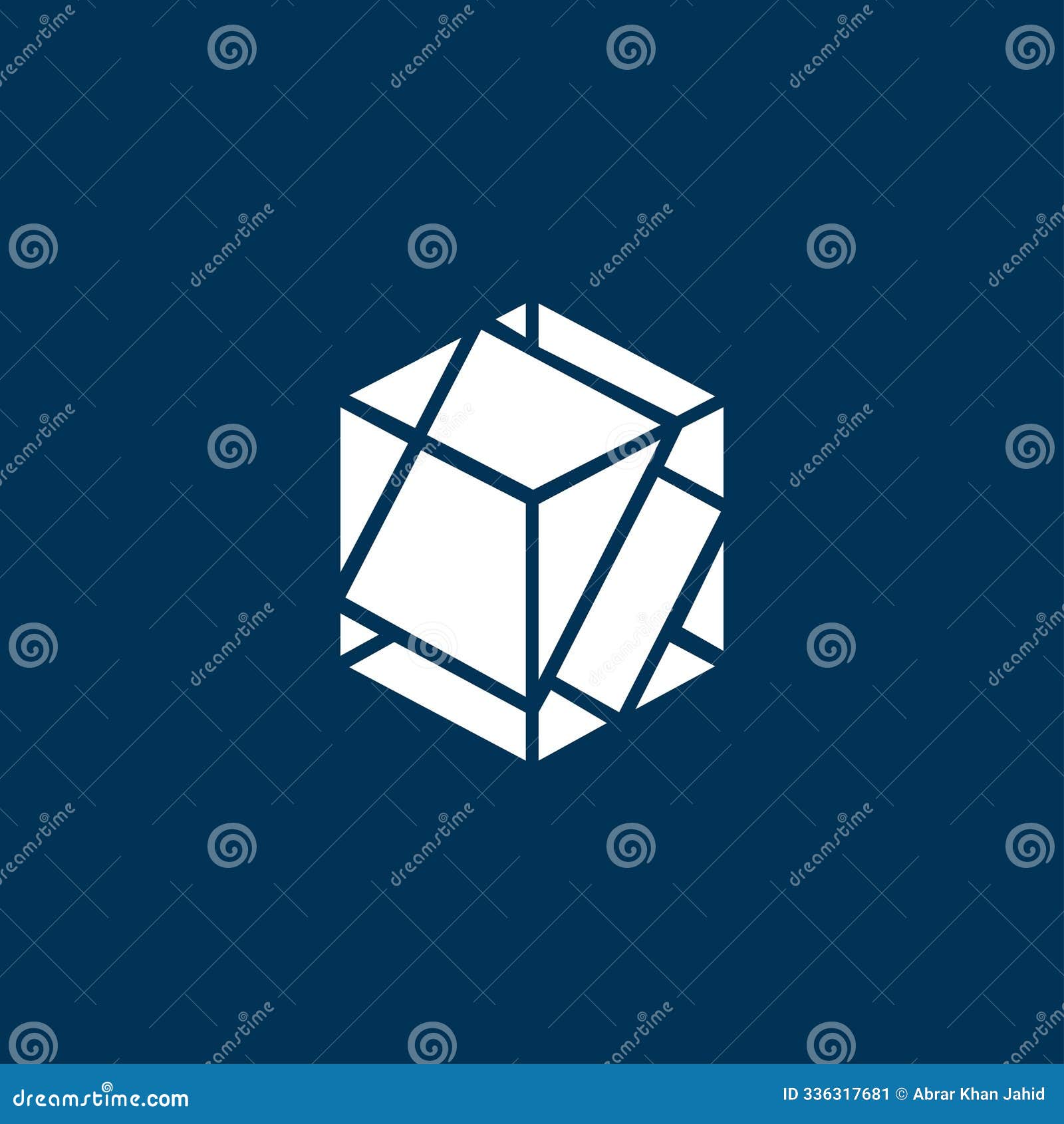 Modern Geometric Architecture Logo Stock Illustration - Illustration of ...