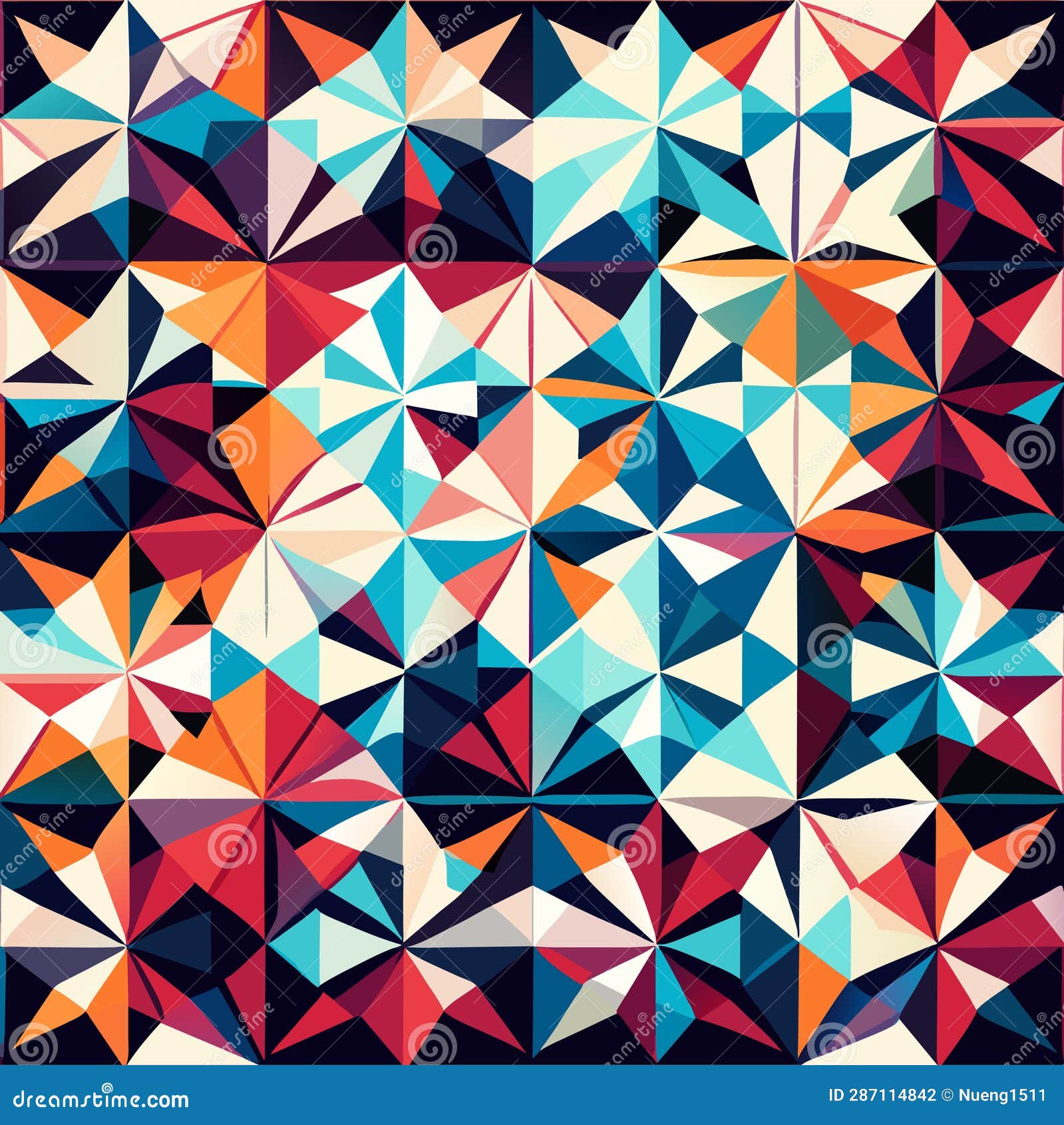 Modern Geometric Arts Pattern Seamless Illustrations Background_02 ...