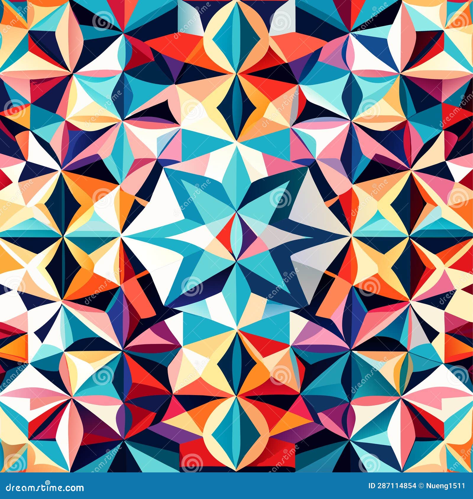 Modern Geometric Arts Pattern Seamless Illustrations Background_03 ...