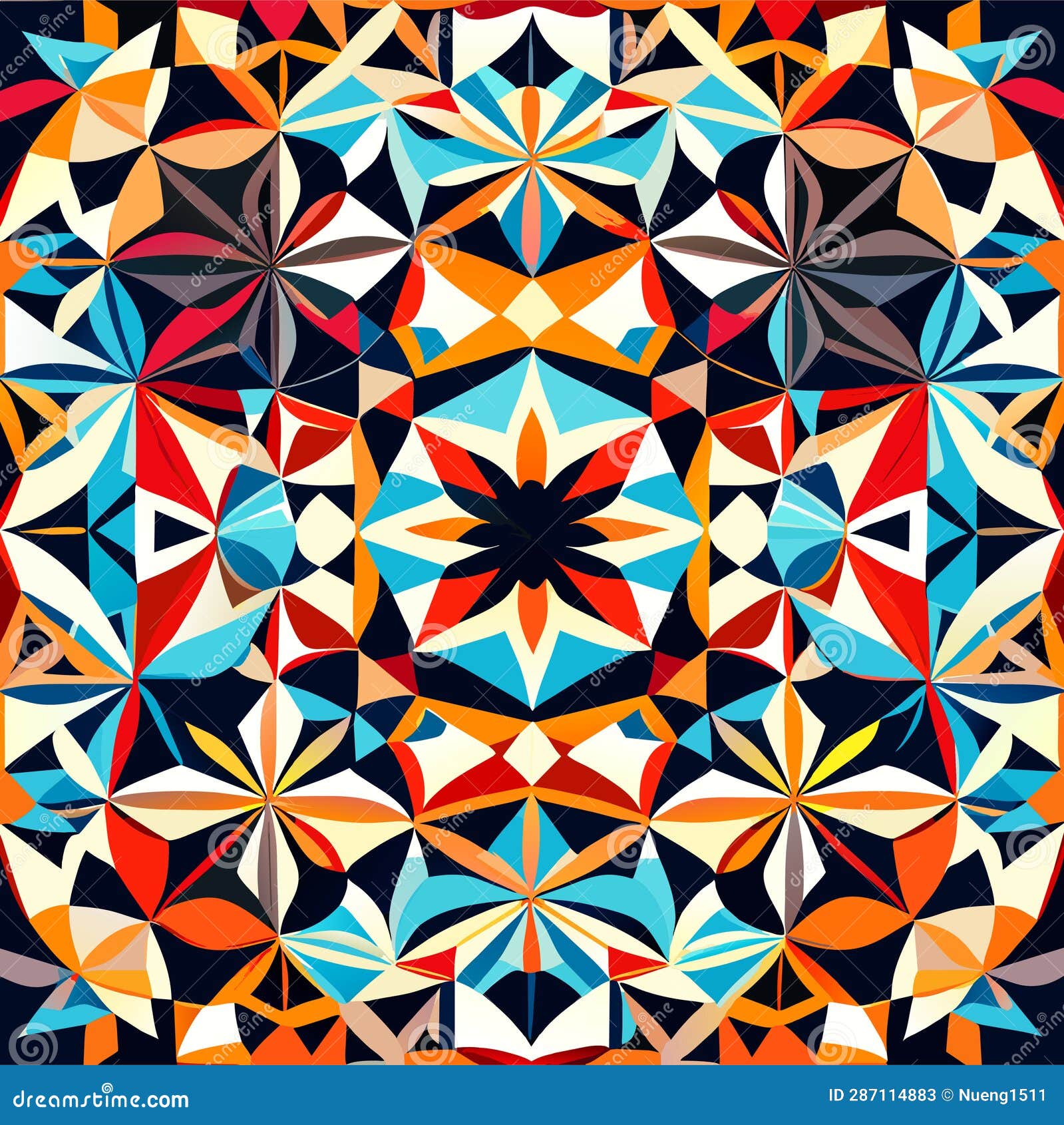 Modern Geometric Arts Pattern Seamless Illustrations Background_07 ...