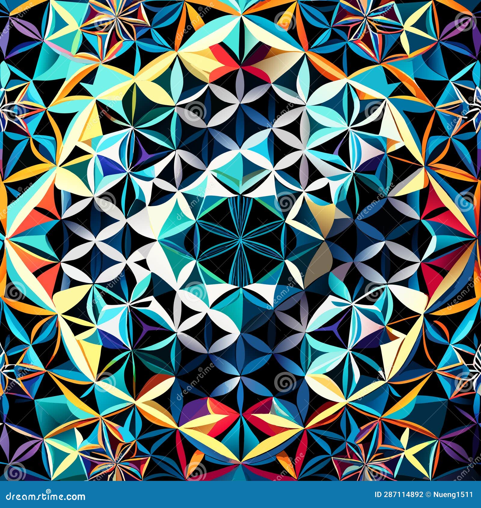 Modern Geometric Arts Pattern Seamless Illustrations Background_09 ...