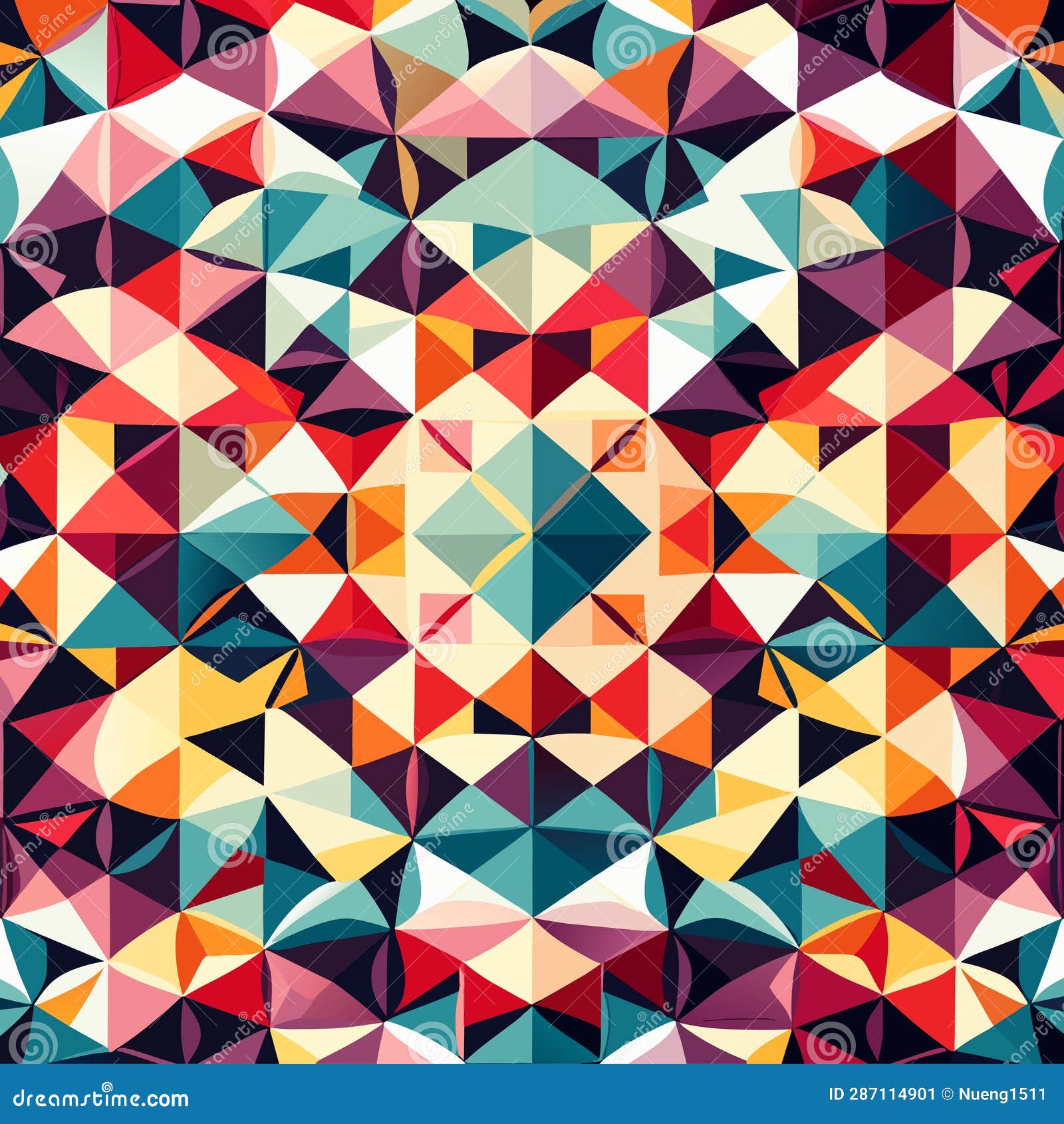 Modern Geometric Arts Pattern Seamless Illustrations Background_11 ...