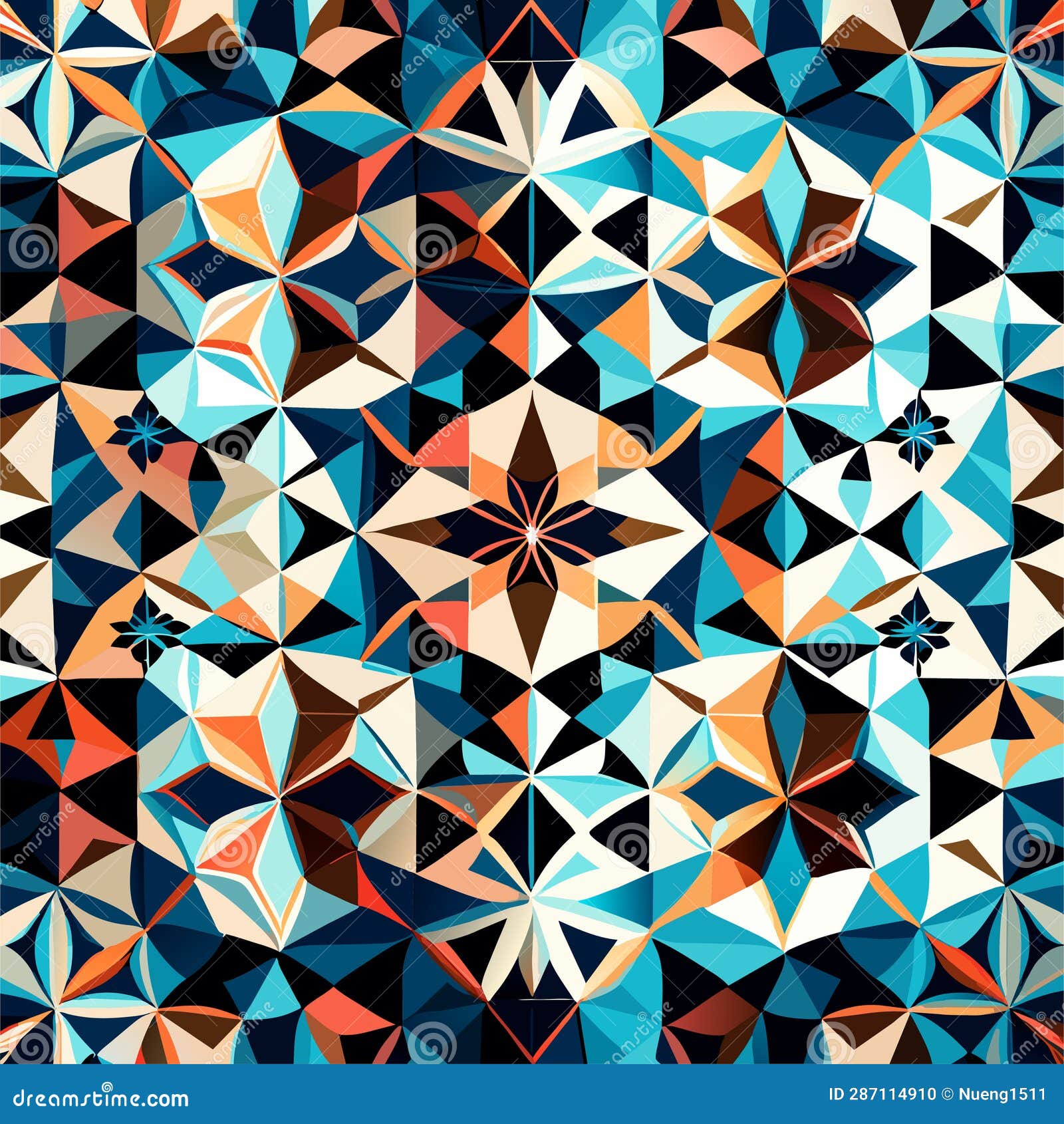 Modern Geometric Arts Pattern Seamless Illustrations Background_13 ...