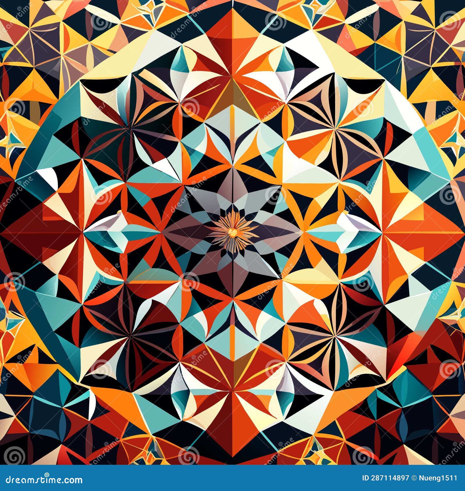 Modern Geometric Arts Pattern Seamless Illustrations Background_010 ...
