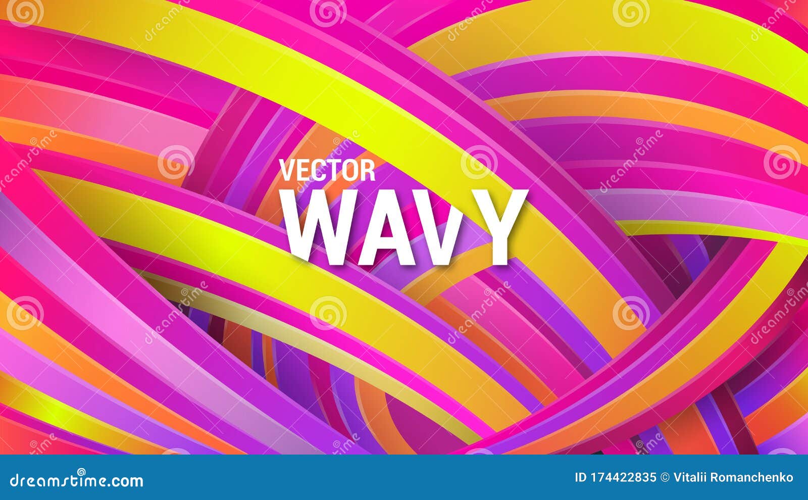 Modern Geometric Background. Abstract Rainbow. Violet, Yellow and ...