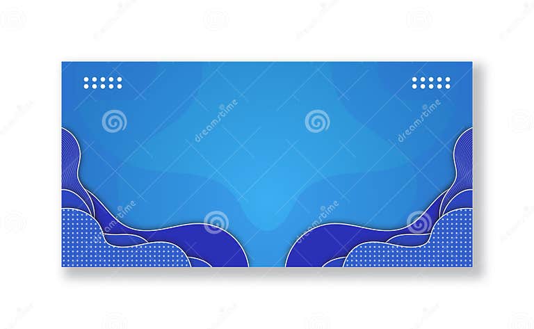 Modern Geometric Background Blue Color Wave Pattern with Halftones ...