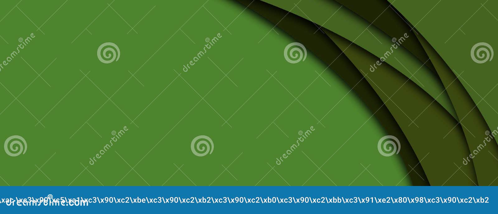 Modern Geometric Background with Green Layers for Banner Stock ...